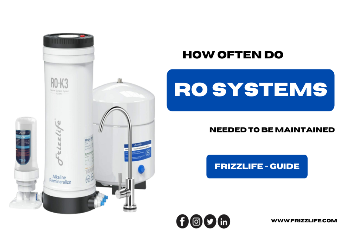 How often do RO systems needed to be maintained – Frizzlife