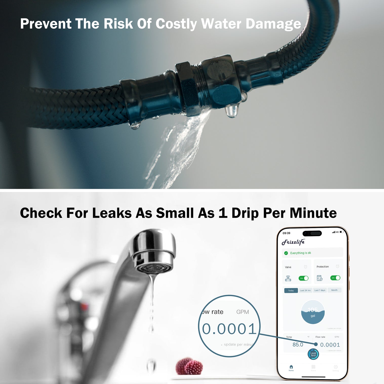 Frizzlife LP365/LP365-P Smart Water Monitor & Sensor